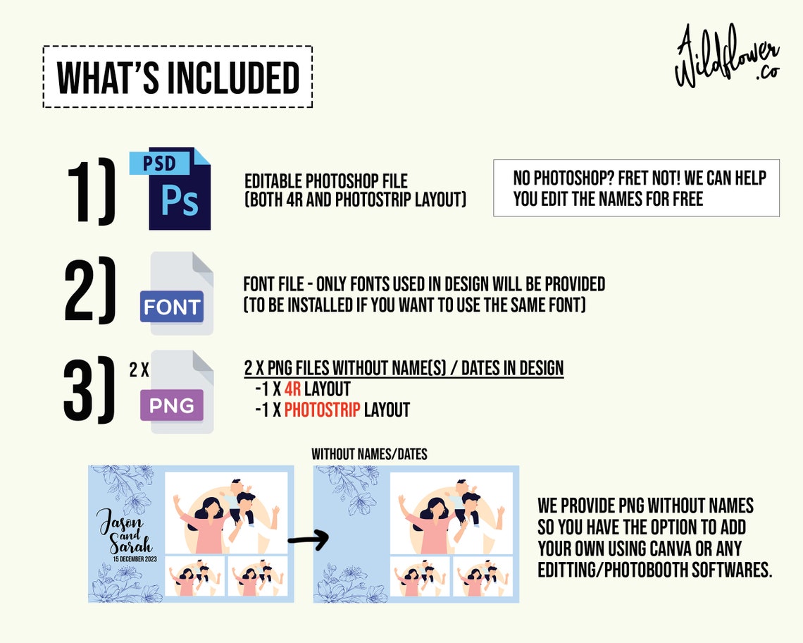 Instagram Overlay Photo Booth Social Media Minimal Template - Etsy