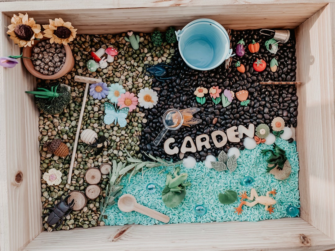 In the Garden- Bugs-spring-insects- Frogs Sensory Kit - Etsy