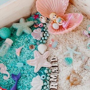 Mermaid Lagoon-ocean-beach Sensory Bin Kit Box - Etsy