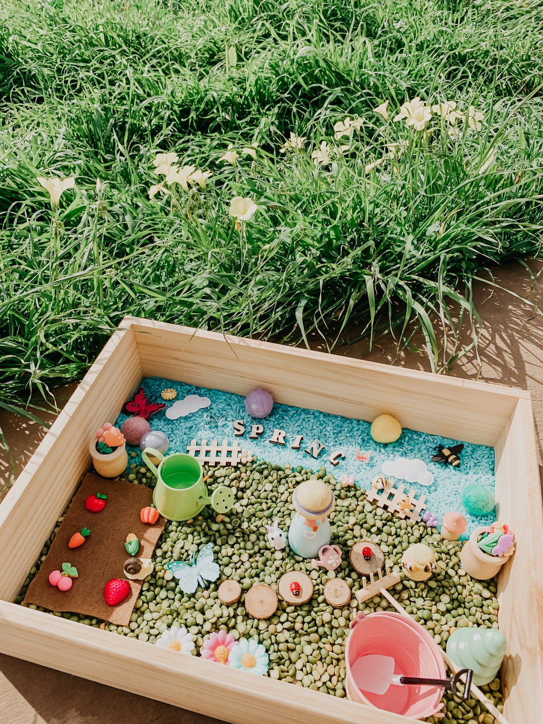 Spring Garden Sensory Bin Kit - Etsy