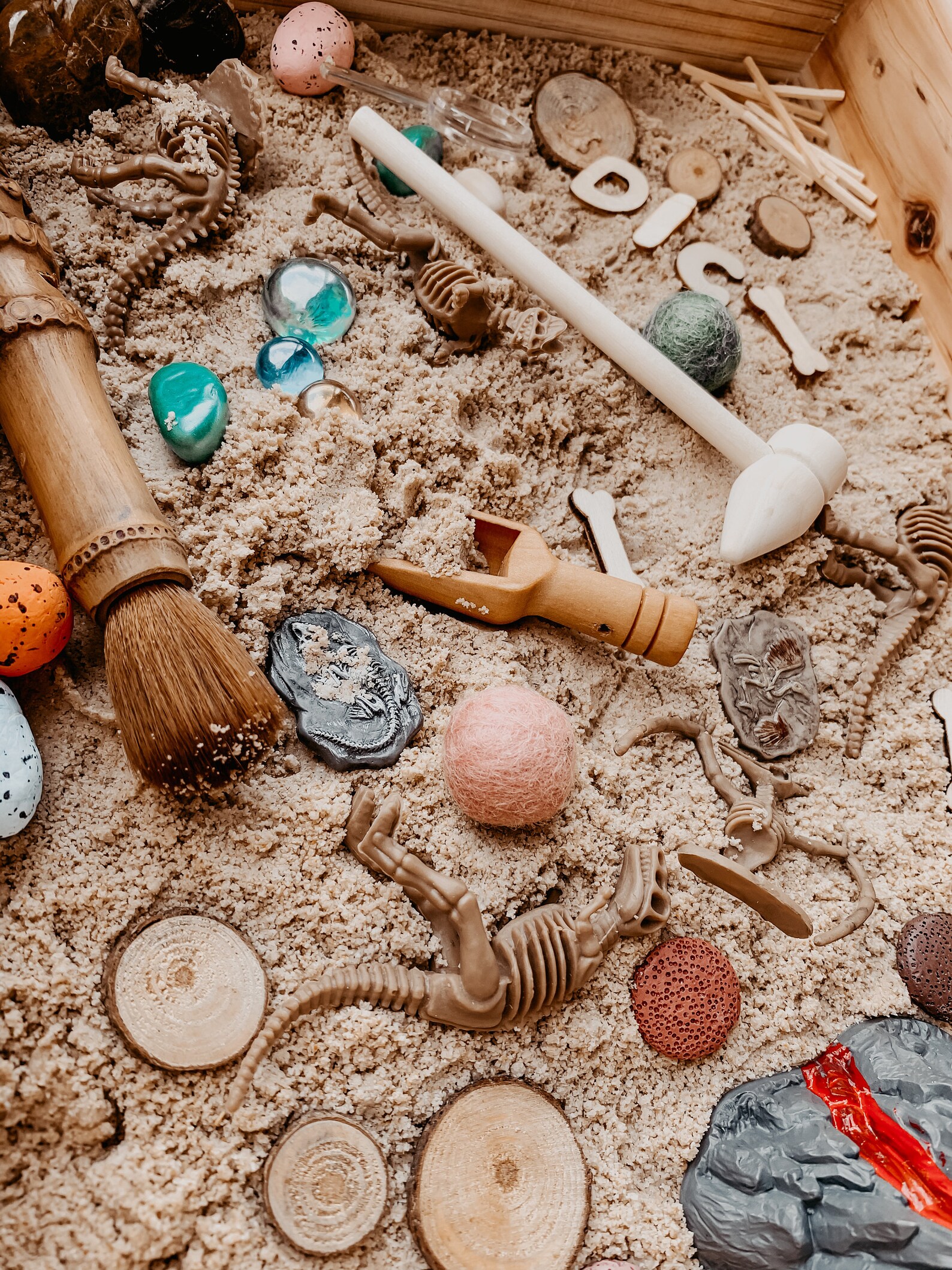Dig for Dinosaurs Fossil Excavation Sensory Bin Box Tray | Etsy