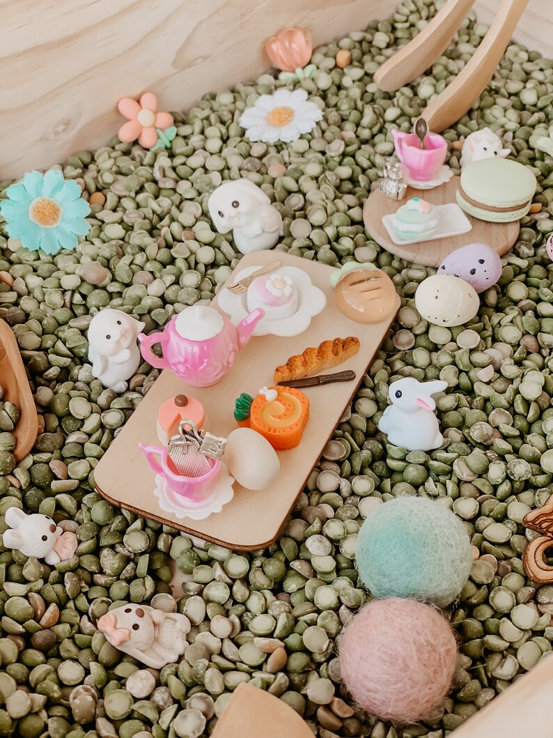 Easter Collection: A Little Bunny Teaparty Sensory Bin Kit/ Children's ...