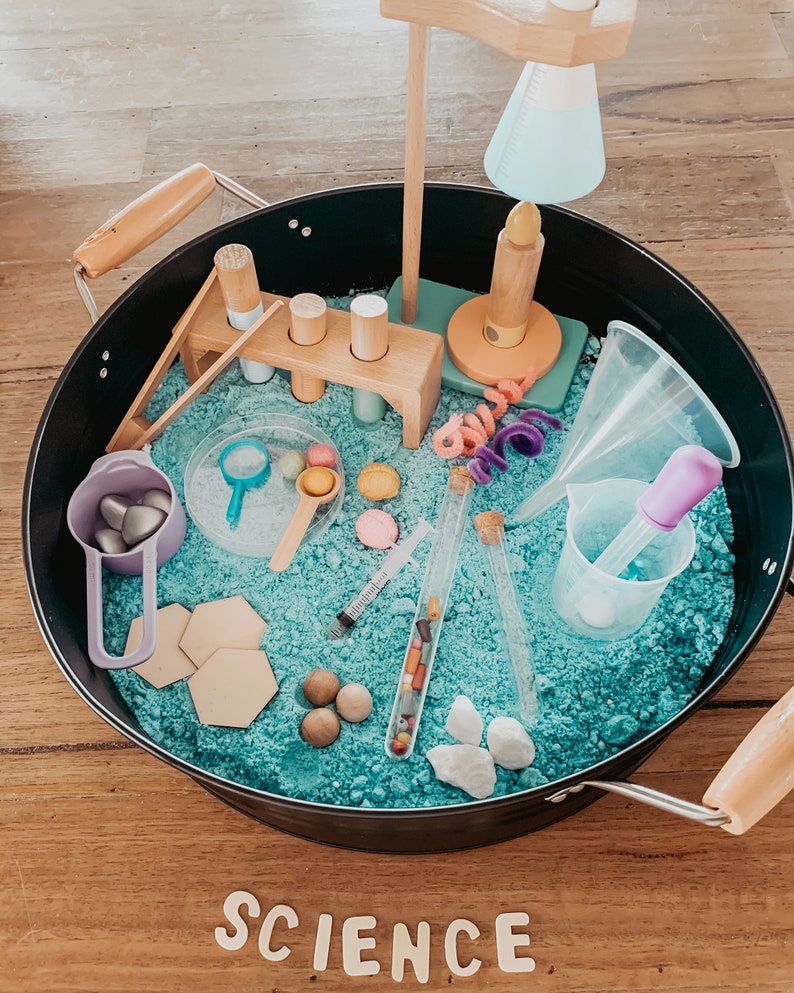 Little Scientist- Science Experiment Learning Sensory Bin Kit - Etsy