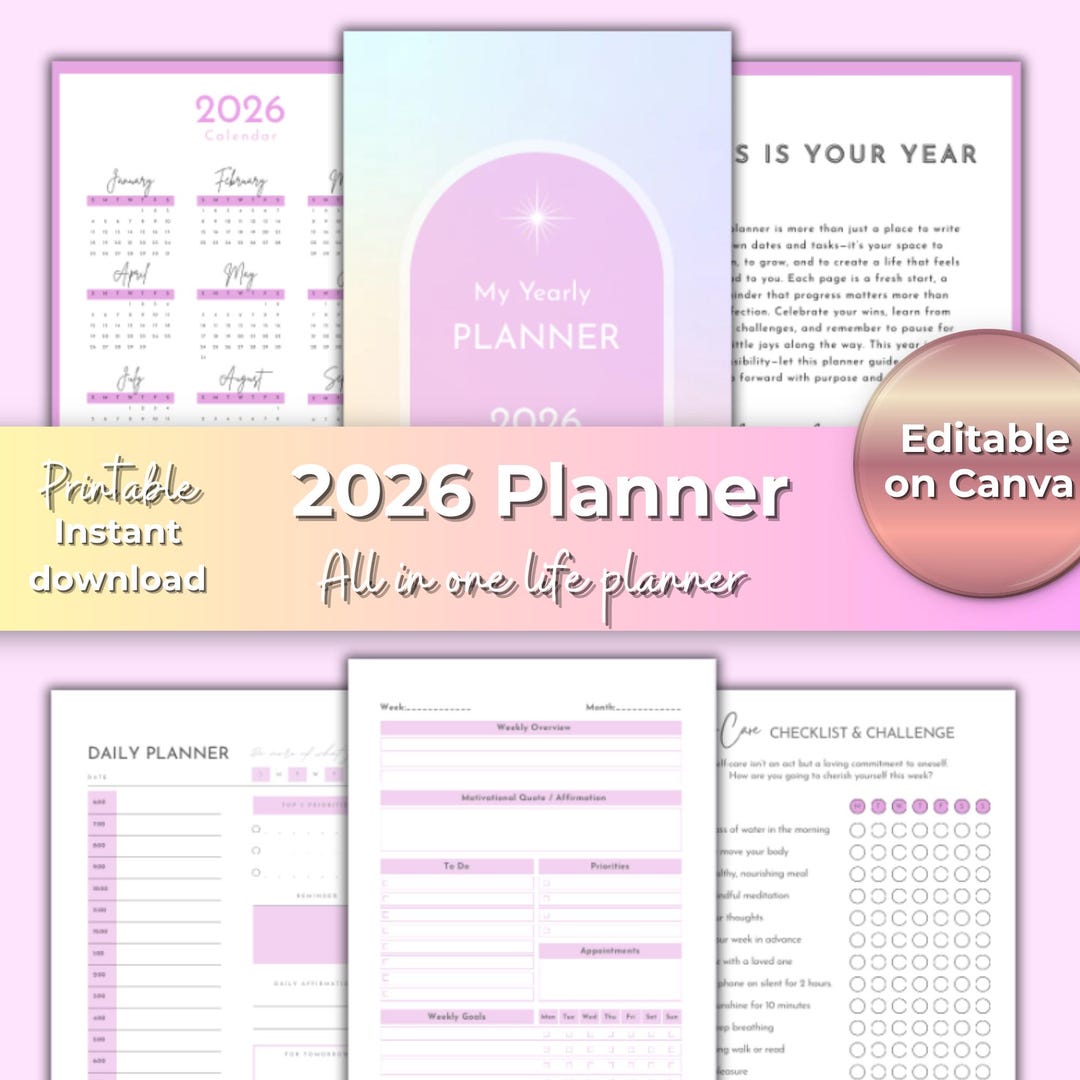 2026 Ultimate Life Planner | All-in-one Planner for Home, Work ...