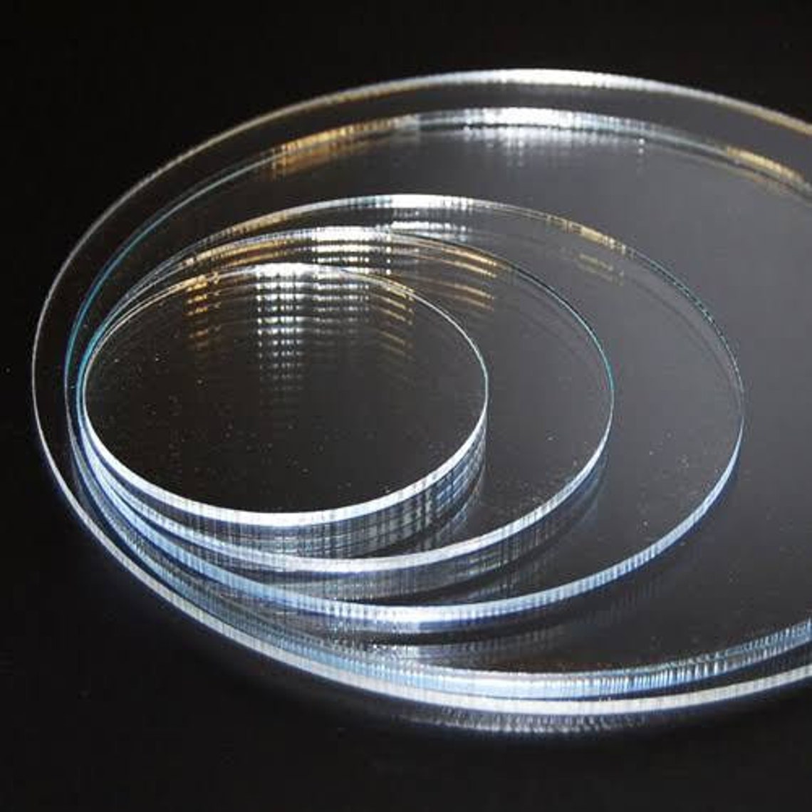 Clear Acrylic Discs Custom Cut to Size. Coloured and Mirror Also ...