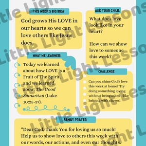 Fruit of the Spirit: LOVE — Bible Lesson Packet for Kids - Etsy