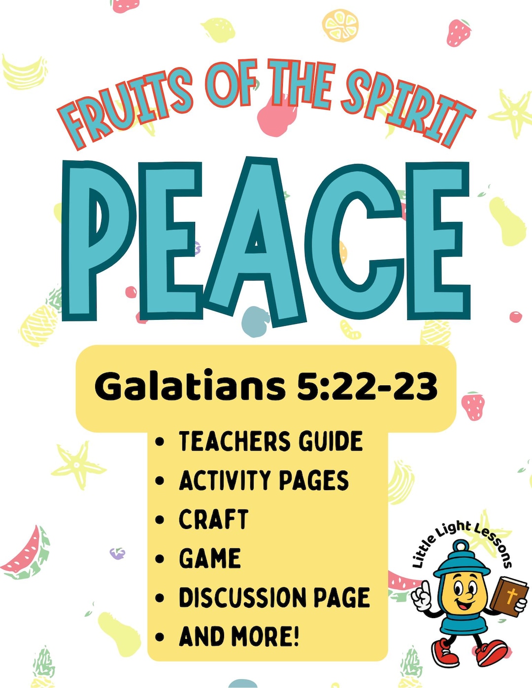 Fruit of the Spirit: PEACE — Bible Lesson Packet for Kids - Etsy
