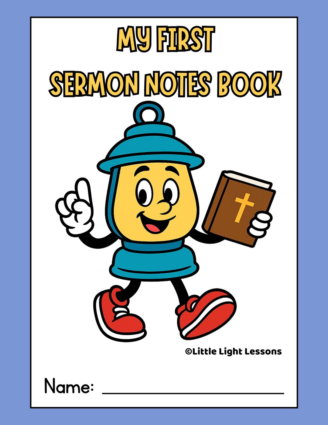 My First Sermon Notes | Sunday Church Busy Book for Grades Pre-k Thru ...