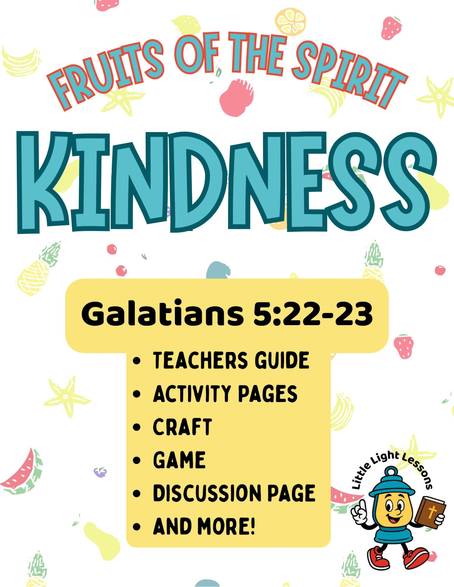 Fruit of the Spirit: KINDNESS — Bible Lesson Packet for Kids - Etsy