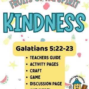 Fruit of the Spirit: KINDNESS — Bible Lesson Packet for Kids - Etsy