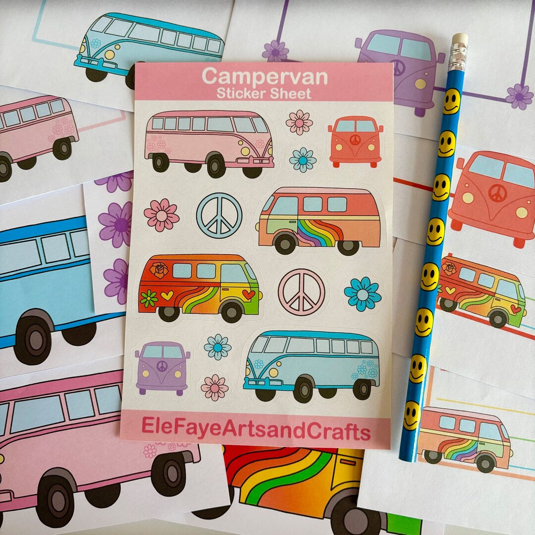 Campervan Letter Writing Set Campervan Letter Writing Kit for Kids Pen ...