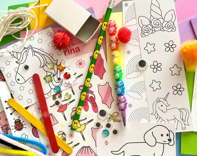 Arts and Crafts Box Kids Craft Kit Childrens Craft Supplies Kids ...