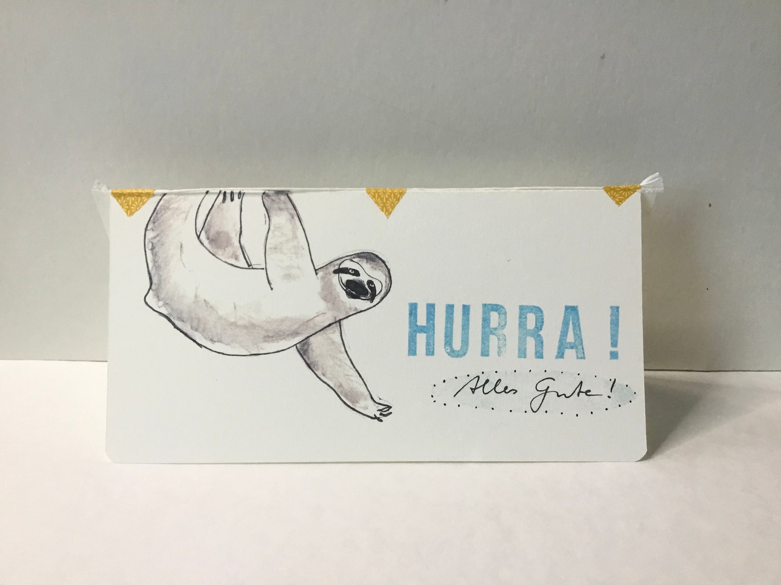 Sloth Congratulations Card - Etsy