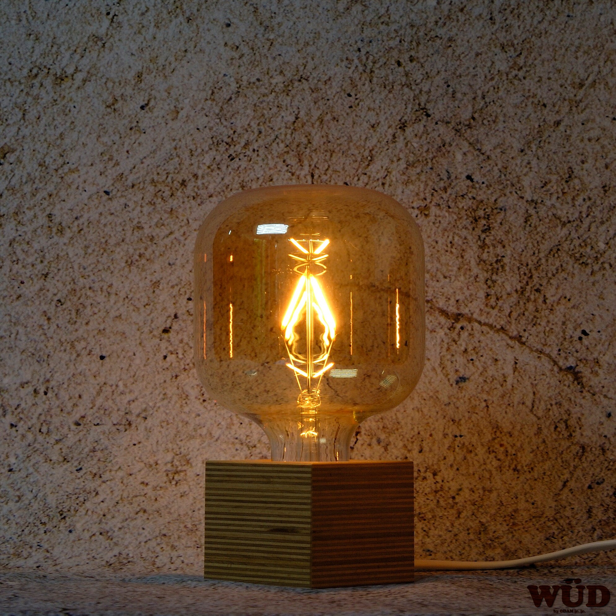 Nightstand Wood Lamp Base Wood Lamp Body Black Lamp Base | Etsy