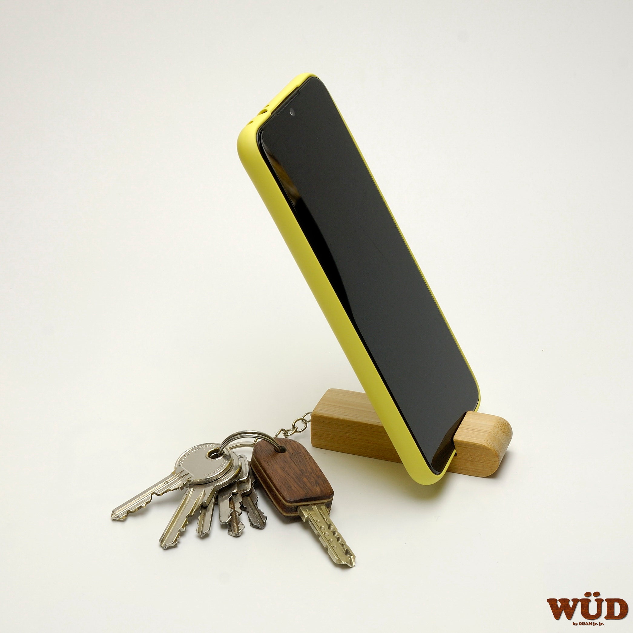 Personalized phone stand and keychain Handmade Keyring | Etsy