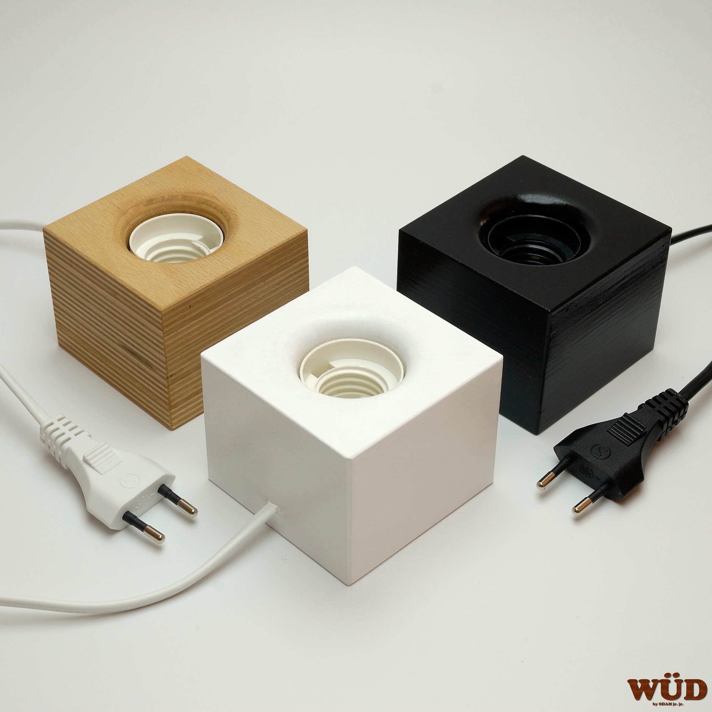 Nightstand Wood Lamp Base Wood Lamp Body Black Lamp Base | Etsy