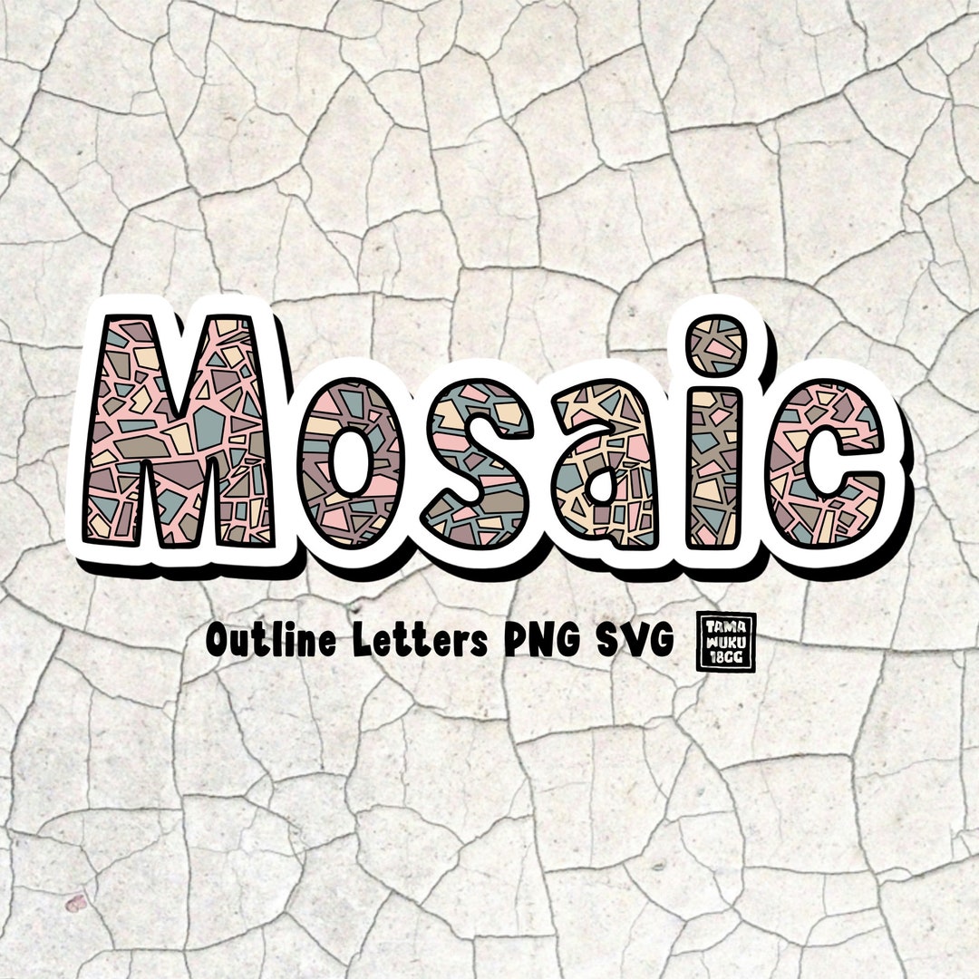 Mosaic Doodle Letters PNG Transparent Alphabets Coloring Pattern Font ...