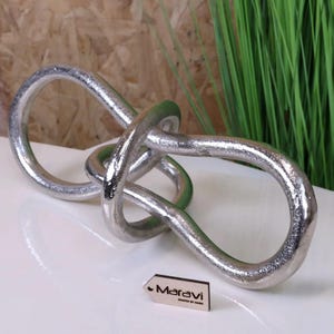 Armo Metal Knot Sculpture Luxury Ornament 38cm - Etsy