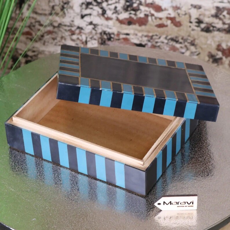 Panna Luxe Resin Jewellery Box - 2 Colours - Etsy