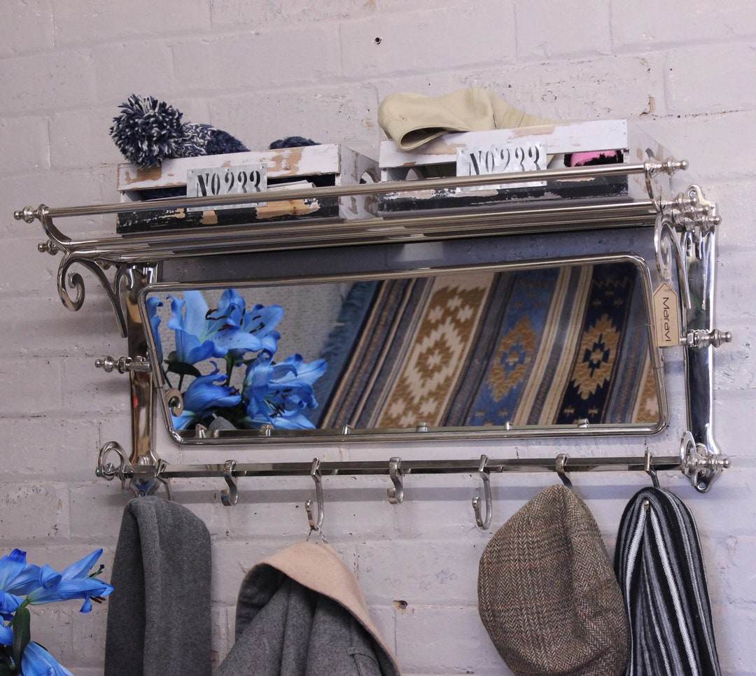Lohit Train Luggage Rack With Mirror - Etsy