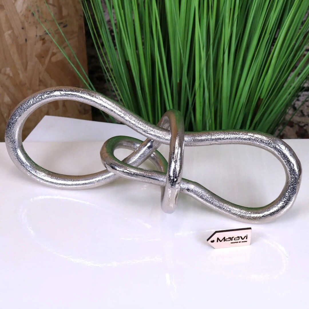 Armo Metal Knot Sculpture Luxury Ornament 38cm - Etsy