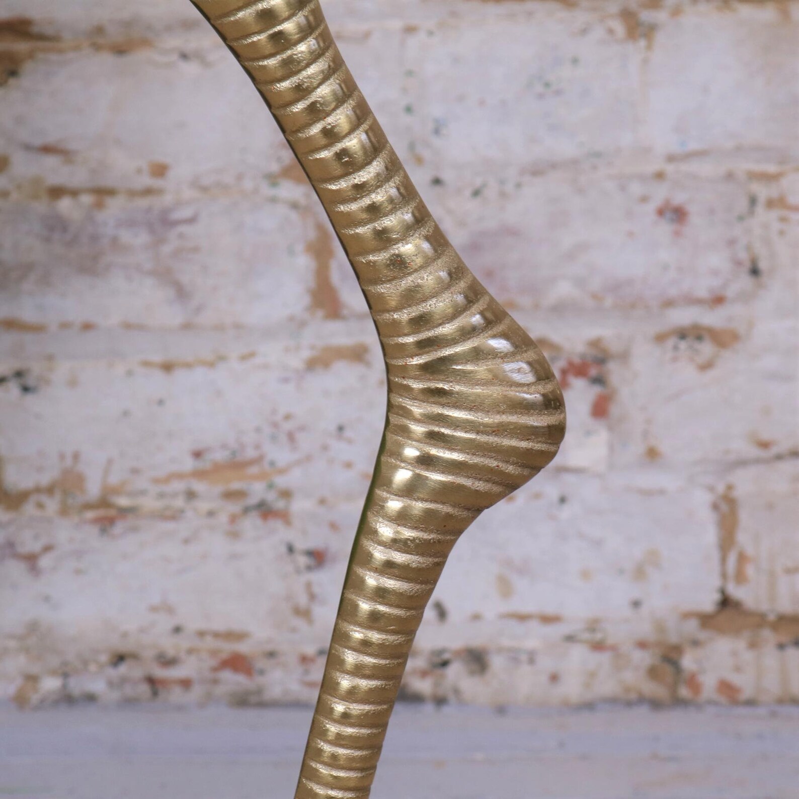 Maraal Flamingo Leg Glass Top Side Table - Etsy