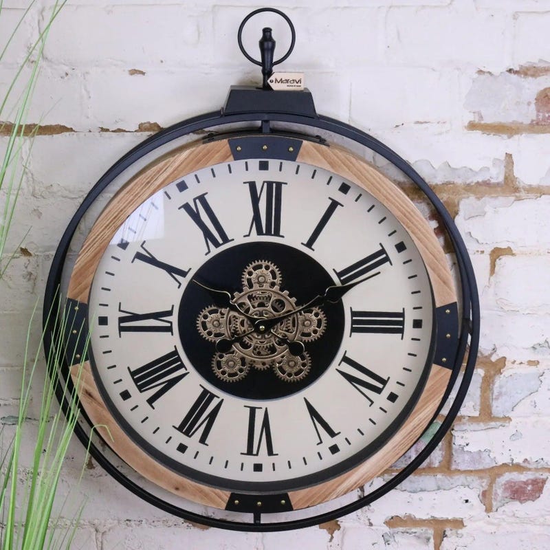Wall Clock Large Cogs - Etsy UK