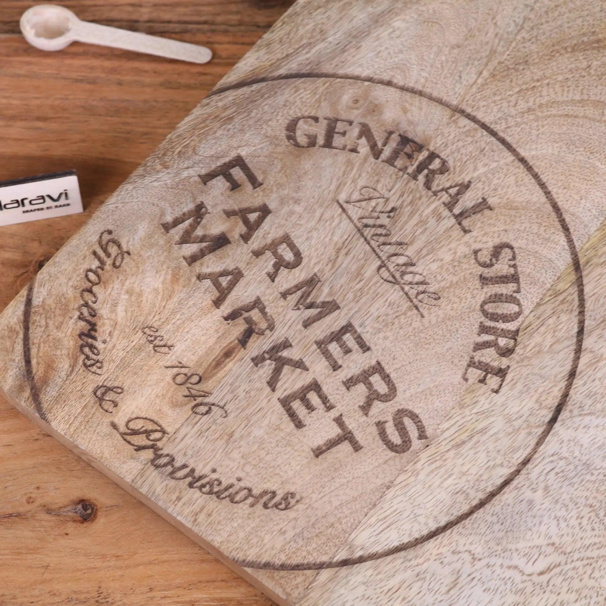 General Store Wooden Chopping Board 50cm - Etsy