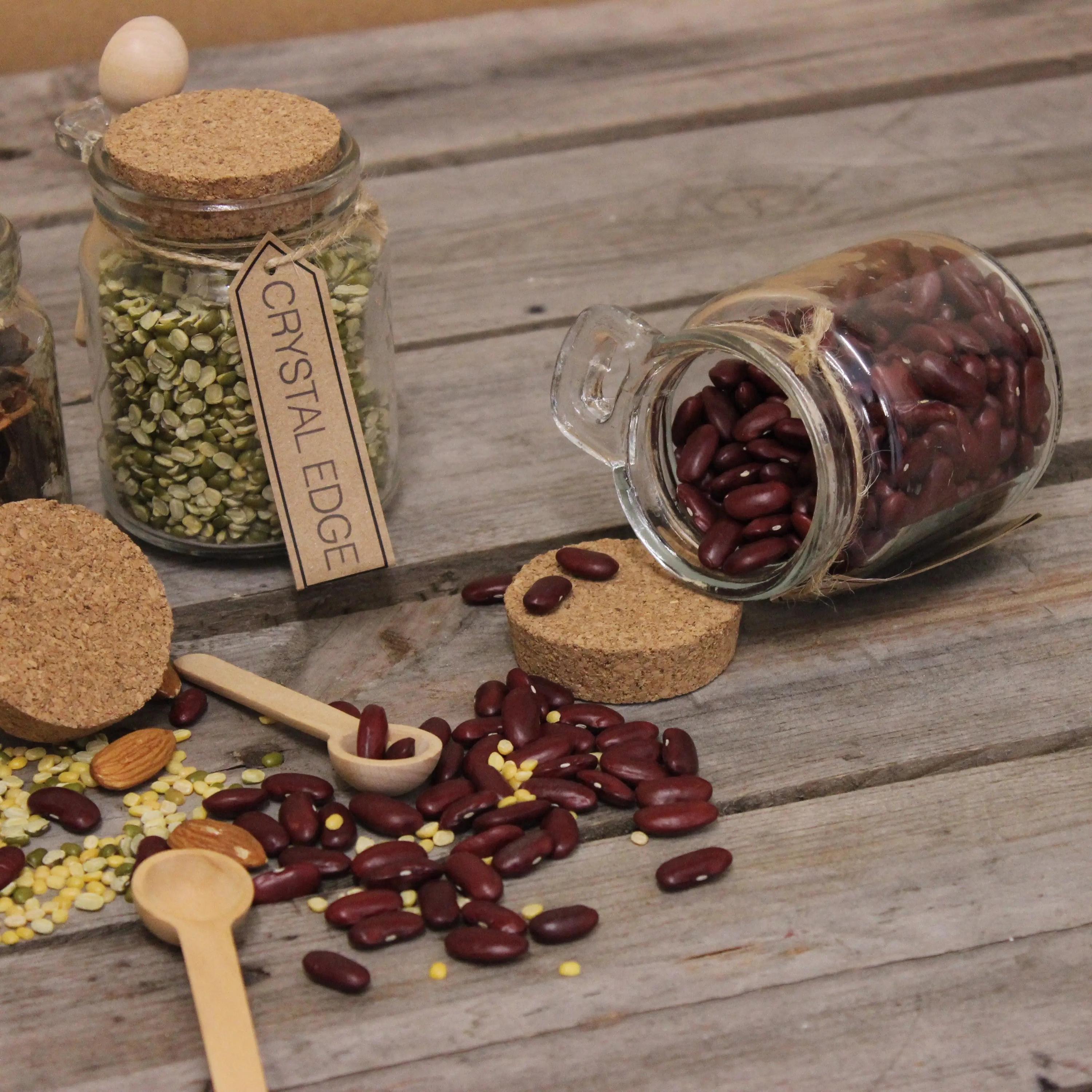 General Store Set of 6 Glass Storage Jars With Lid and Spoon - Etsy