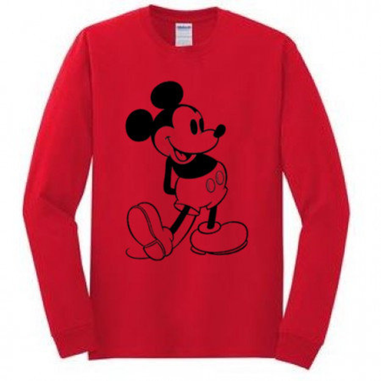 Mickey Mouse Long Sleeve Shirt Disney World Mickey Shirt | Etsy
