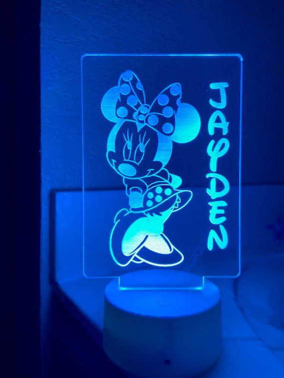 Minnie Mouse Night Light Night Light Personalized Night | Etsy