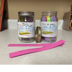 Personalized Scripture Jar, Read Me Jar, Color Coded Bible Verses ...