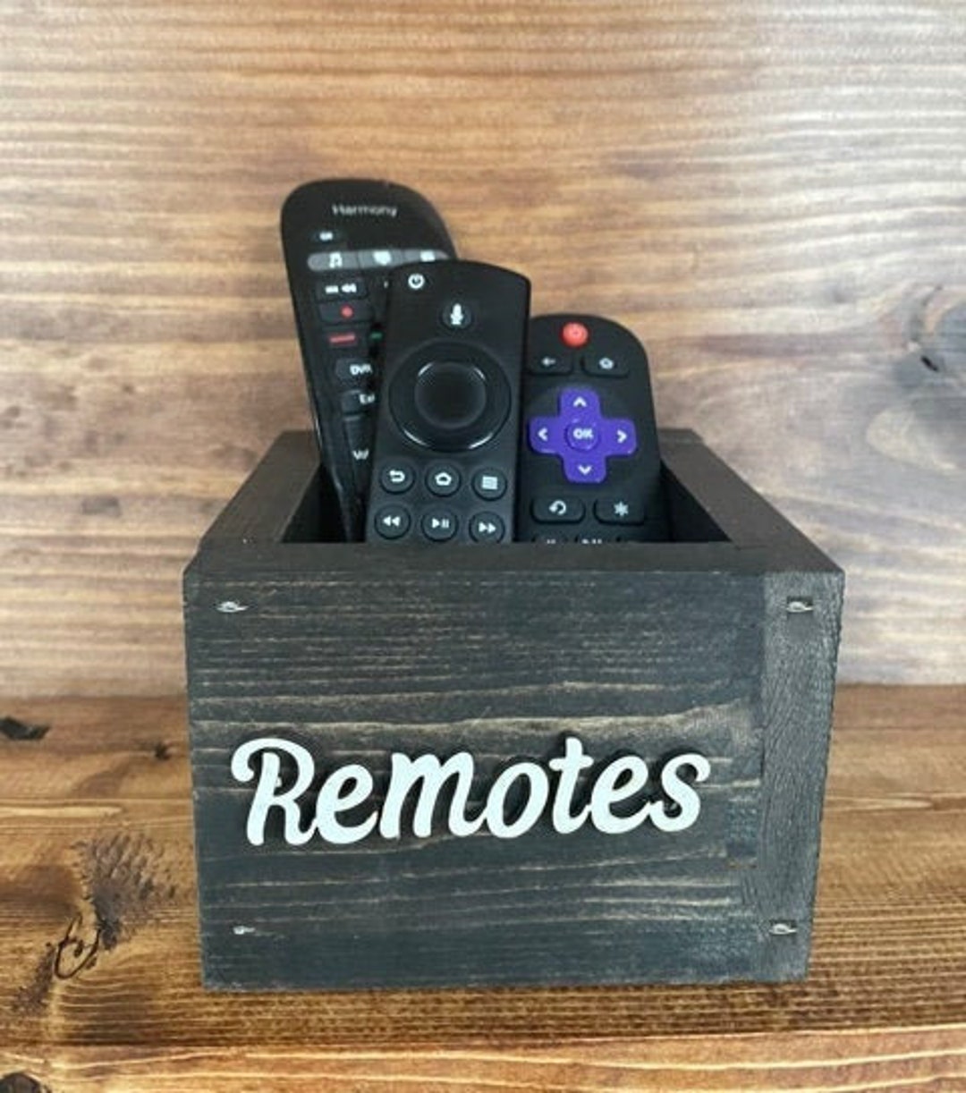 3D Wording, Farmhouse Remote Holder, Rustic Remote Holder, Farmhouse ...