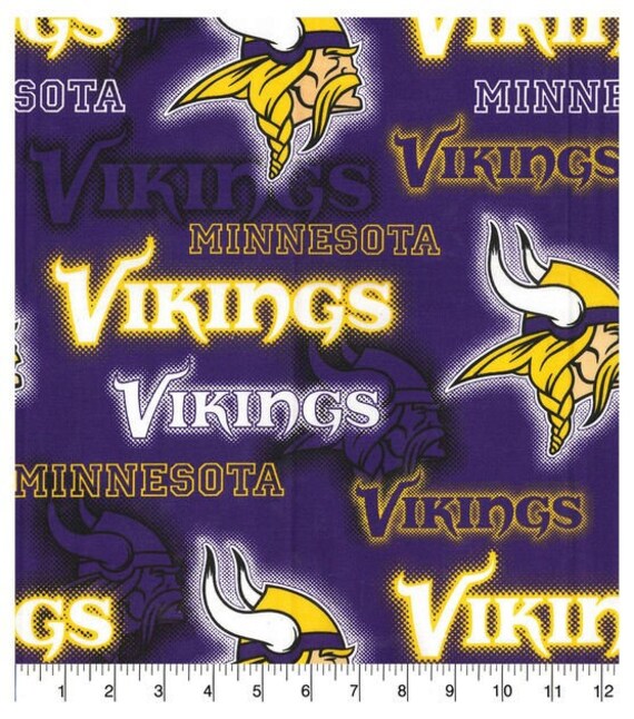 Minnesota Vikings Fabric Football Fabric NFL Fabric - Etsy