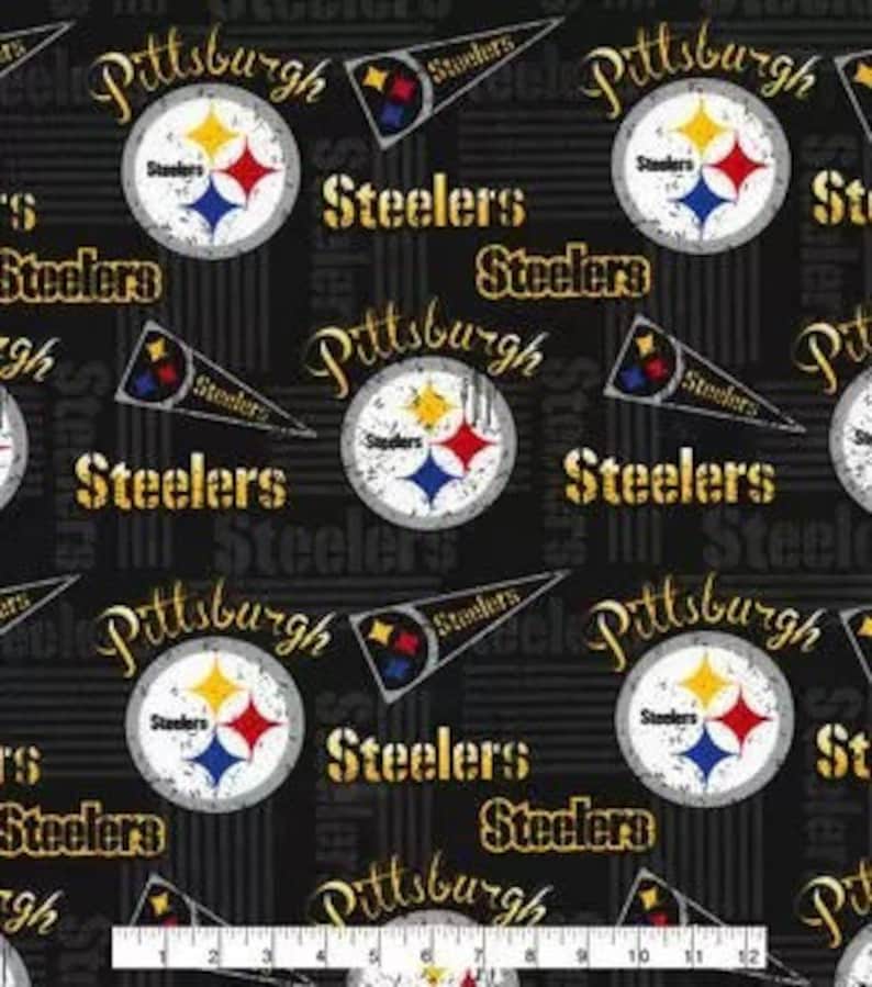 Pittsburgh Steelers Fabric Football Fabric NFL Fabric - Etsy