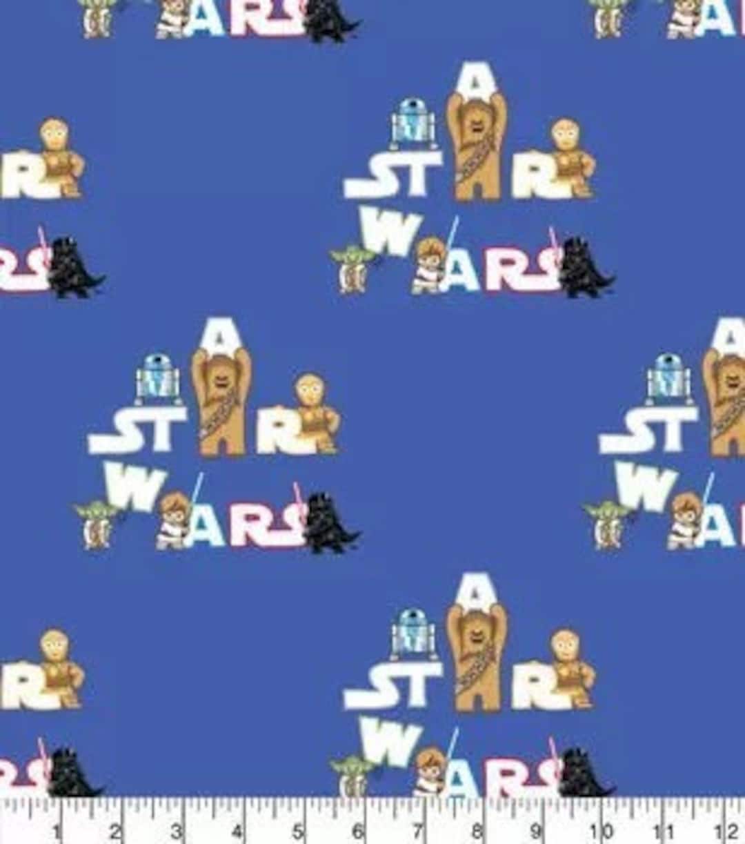 Star Wars Fabric, Blue Fabric, Fabric by the Yard, Sewing, Knitting ...