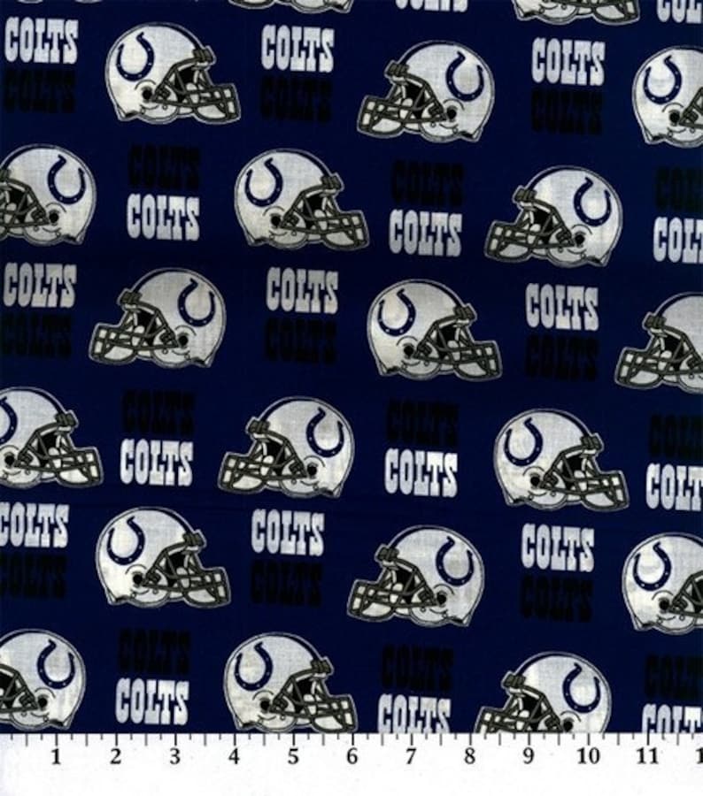 Indianapolis Colts Fabric Football Fabric NFL Fabric | Etsy