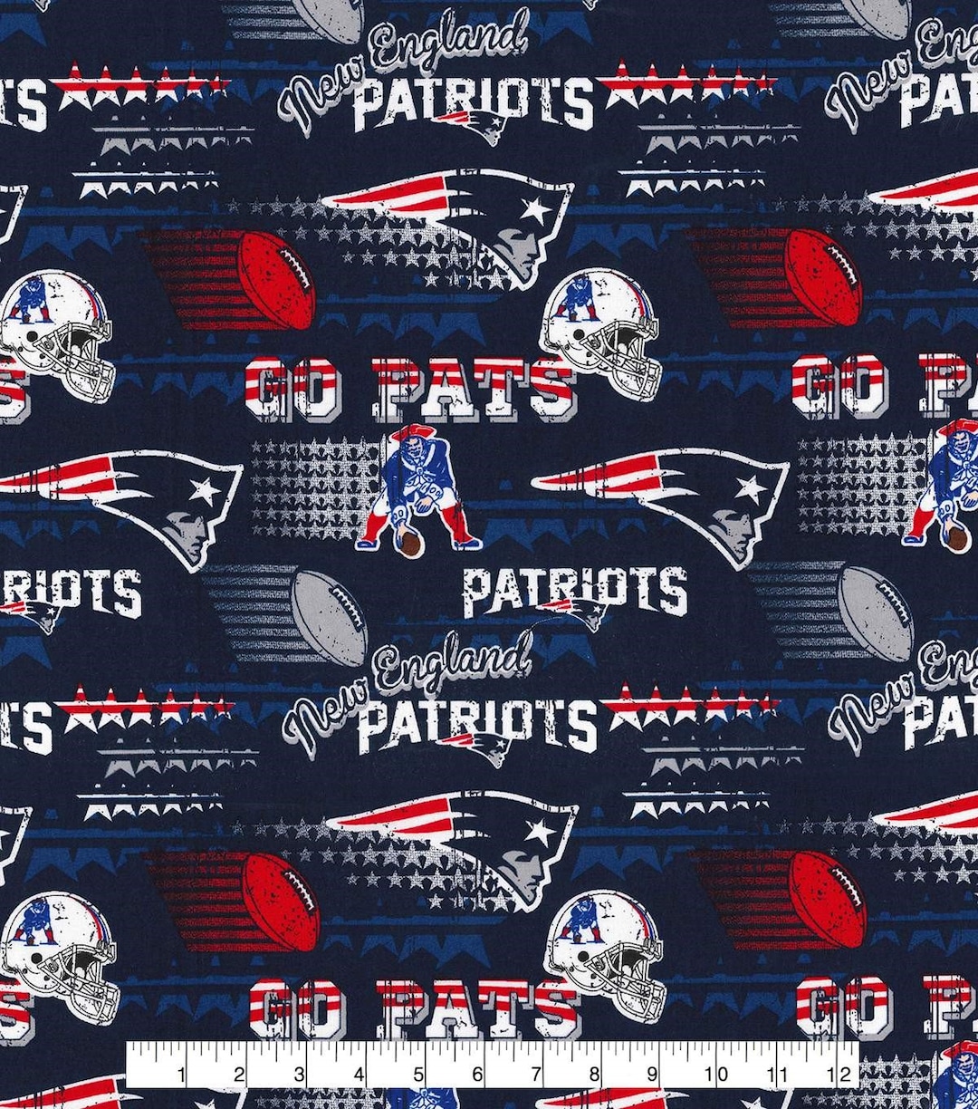 New England Patriots Fabric, Football Fabric, NFL Fabric, Knitting ...