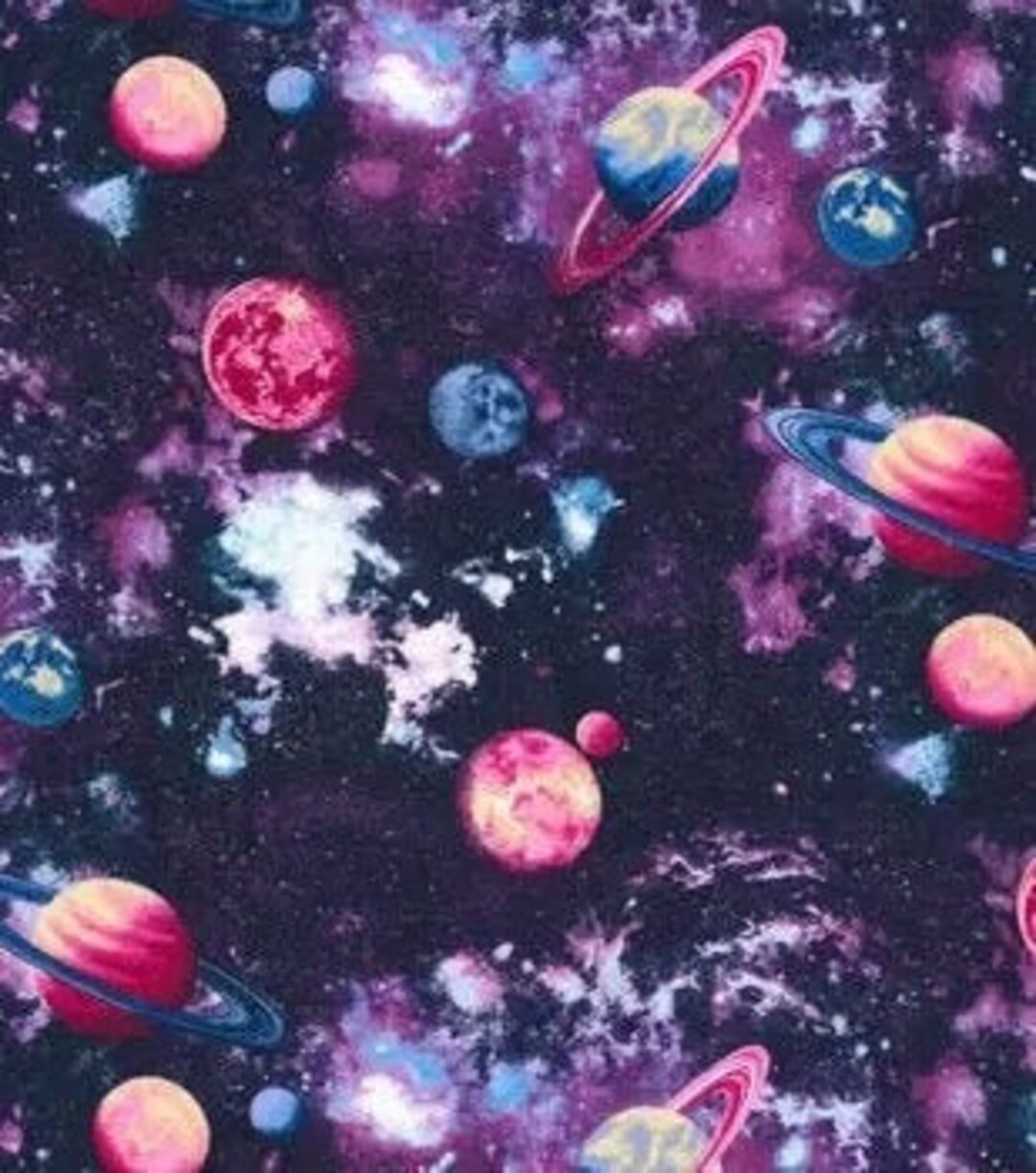 Galaxy Fabric, Galaxy, Purple Fabric,space Fabric, Planet Fabric,sewing ...