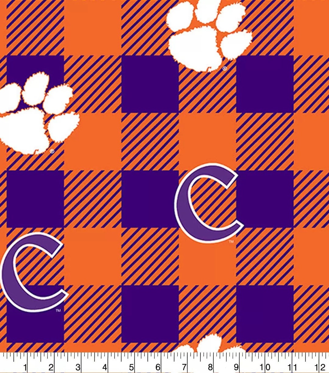 Clemson University Fabric, Orange Fabric, University Fabric, Football ...