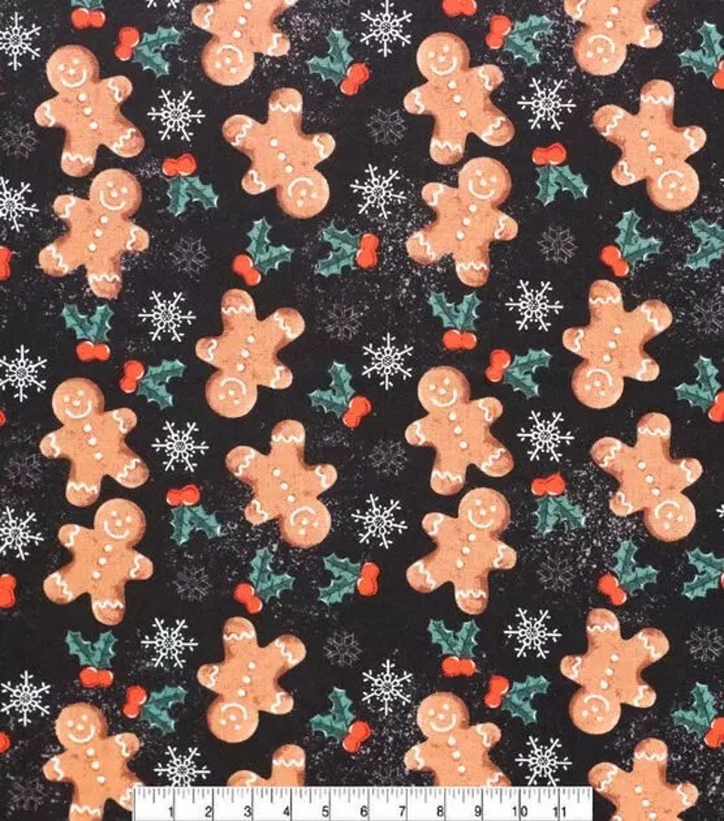Gingerbread Fabric,cookie Fabric,cookies,cotton Fabric,fabric,cotton ...