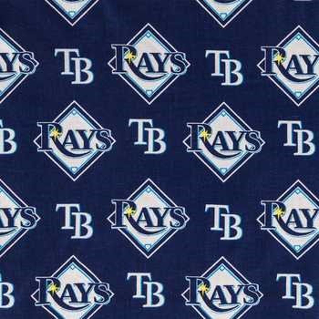 Tampa Bay Rays Fabric, Blue Fabric, Base Ball Fabric, MLB Fabric ...