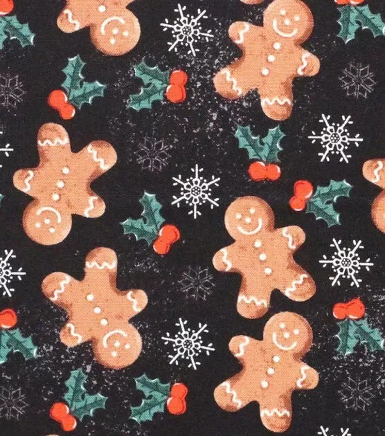 Gingerbread Fabric,cookie Fabric,cookies,cotton Fabric,fabric,cotton ...