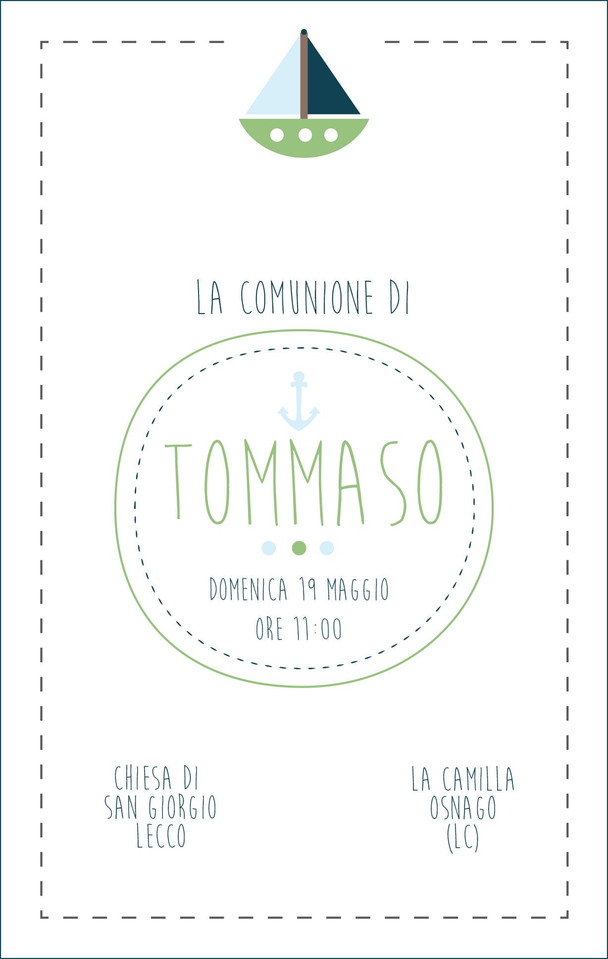 DIGITAL INVITATION Boy Communion/ceremony - Etsy