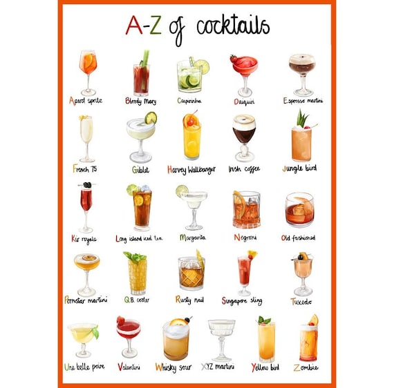 Alcoholic Drinks Names A Z