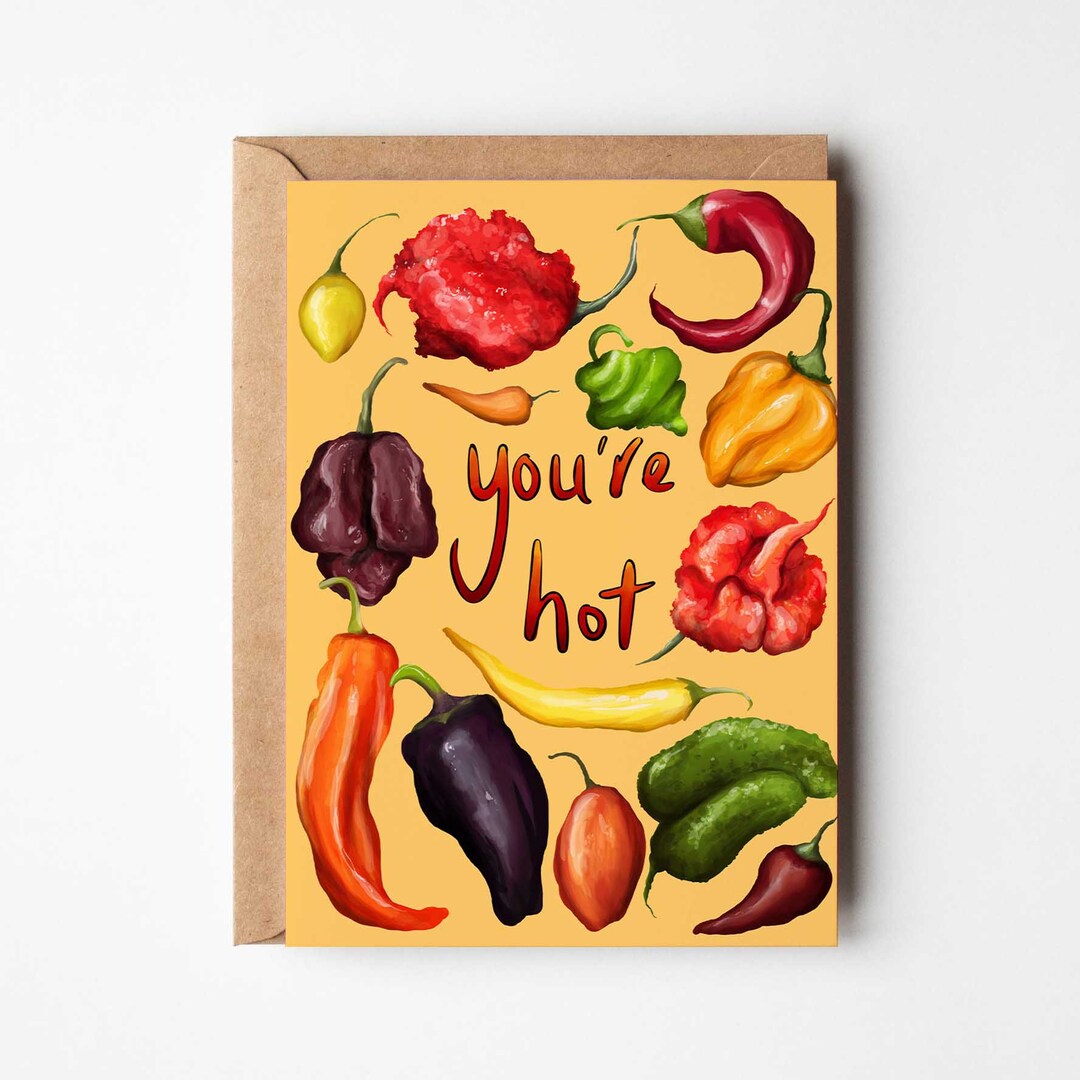 Eres tarjeta de felicitación A6 caliente / Aniversario / Romántico ...