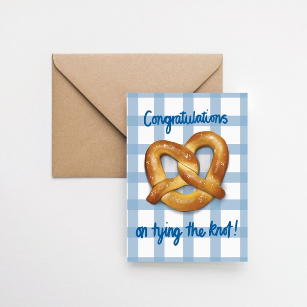 Pretzel Card - Etsy