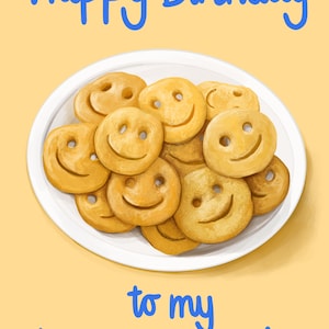 To My Bested Spud Greeting Card Potato Smiley Happy Birthday Birthday ...
