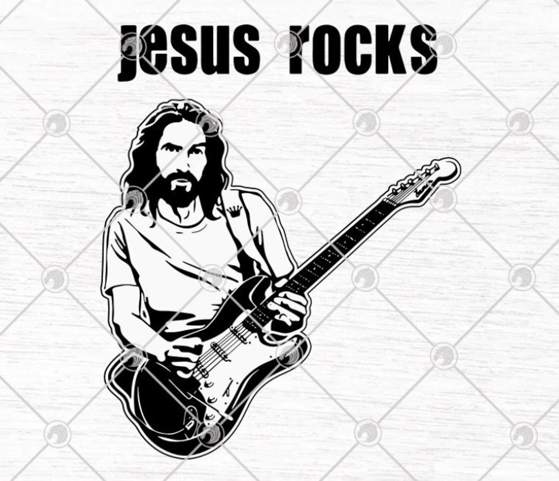 Christian Jesus Rocks SVG PNG eps Rock and Roll svg png | Etsy