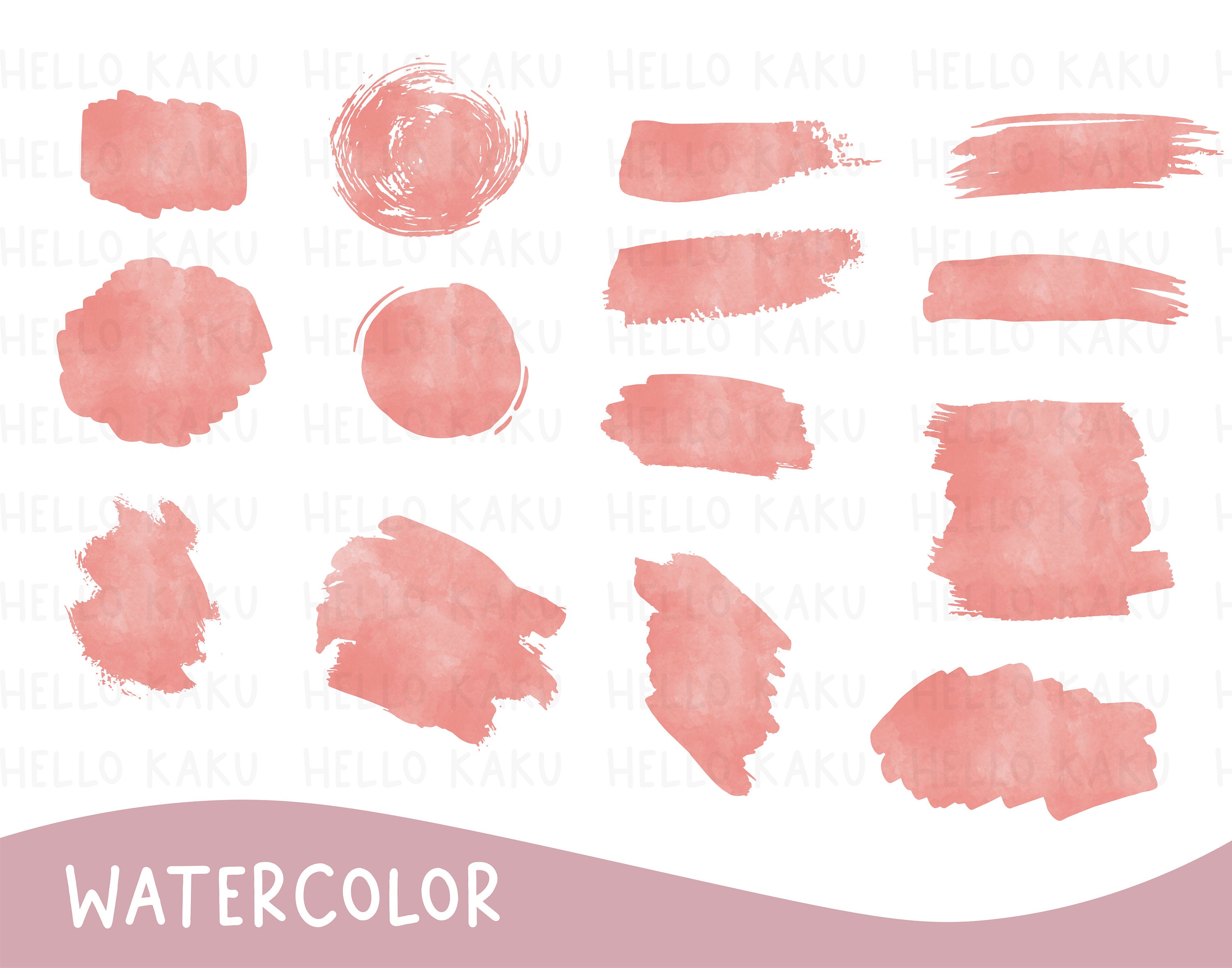 56 Rose Gold Brush Strokes Clipart, Brushstrokes PNG, Paint Brush ...